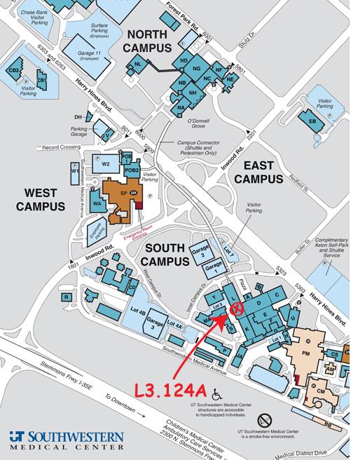 Ut Southwestern Map